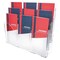 Deflecto Document Organizer, 6 Divider, 3 Tier, Clr 47631 | Zoro