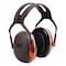 3M Peltor X4 Over-the-Head Ear Muffs, 27 dB NRR, Passive, Electrically Insulated, Orange X4A | Zoro