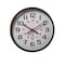 Zoro Select 13-1/8" 24 Hour Face Wall Clock, Black E56BASD324G | Zoro