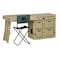Pelican Field Desk, Sgl, 30.7Lx21Wx28.5D, OD Green 472-FLD-DESK-TA | Zoro