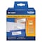 Brother Printer Label, Black/White, Labels/Roll: 400 DK1201 | Zoro