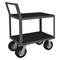 Zoro Select Low-Profile Instrument Cart with Flush Metal Shelves, Steel ...