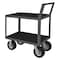 Zoro Select Low-Profile Instrument Cart with Flush Metal Shelves, Steel ...
