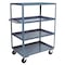 Jamco Utility Cart with Lipped Metal Shelves, Steel, 3,000 lb Load ...