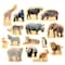 Tickit Wooden Wild Animal Blocks, 15-Piece Set 73572 | Zoro