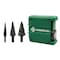 Greenlee Step Bit Set, 3 Flat Shanks, (#1, 4, 9) GSBSET3 | Zoro