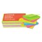 Universal Self-Stick Note Pads, 3" x 3", Assorted Neon Colors, 100 ...