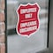 Signmission Bilingual Employees Only Shield Sign Emp, 4 inch X 4 inch ...