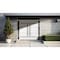 Vdomdoors Metal Double Doors Deux 1705 White Enamel 2 Sidelights and ...