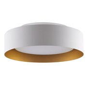 Bromi Design Lynch White and Gold Flush Mount Ceiling Light B4106G | Zoro