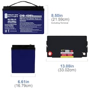 Mighty Max Battery 12-Volt 100 Ah Sealed Lead Acid Rechargeable GEL ...