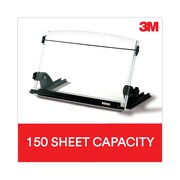 3M In-Line Adjust Desktop Copyholder, Plastic, 150 Sheet Cap, Black ...