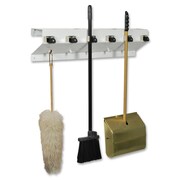The Clincher Mop/Broom Holder, 6 Handle, 34 In 333-6 WHT2 | Zoro