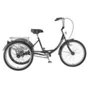 Husky Bicycles Industrial Tricycle, 600 lb Cap, 26" Wheels, Black ...