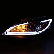 Spec-D Tuning 10-13 Mazda 3 Projector Headlight Chrome Housing With LED ...