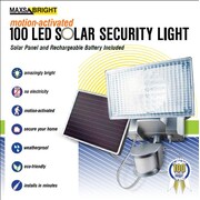 Maxsa Innovations Solar-Powered 100 LED Motion-Activated Outdoor ...