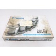 Tsubaki 10Ft 1In Single Roller Chain RS80 RIV | Zoro