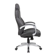 Boss Executive Hinged Arm Chair, Black B8871-BK | Zoro
