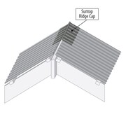Suntop 4 Ft White Opal Ridge Cap, 5PK 193385 | Zoro