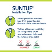 Suntuf 26 in. x 6 ft. Red Brick Polycarbonate Roof Panel, 10PK 400992 ...