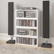 Way Basics Stackable CD Storage Rack, White WB-CD-WE | Zoro