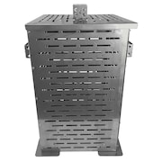 TJERNLUND Stainless Steel Burn Box Cage w/Lid for Compost, Trash, Scrap ...