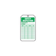 Panduit SAFETY TAGS, 10-MIL TAG, SAFETY INSPECTION (GRN/WHT, 5/PK, PK 5 ...