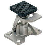 Zoro Select Adjustable Floor Lock, Top Plate, 8 in. 2EMZ8 | Zoro