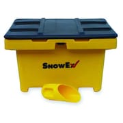 Snowex 11 cu ft Resin Heavy Duty Salt Box, Yellow SB-1100 | Zoro