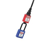 Master Lock Plug Lockout, Red, 5/16 In.D S2005 | Zoro