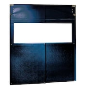 Chase Swinging Door, 8 x 6 ft, Navy Blue, PVC, PR AIR9737296NAV | Zoro