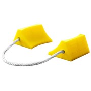 Checkers Airplane Chock, 2-3/4 In, Urethane, Ylw, PR AC201 | Zoro