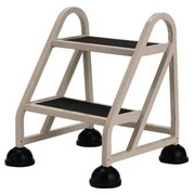 Stop-Step 2 Steps, Aluminum Step Stand, 300 lb. Load Capacity, Beige ...