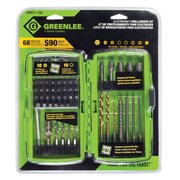 Greenlee 68 Piece Drill Bit Set, 1/4", 5/16", 3/8" DDKIT-1-68 | Zoro