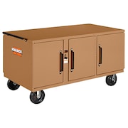 Knaack Jobsite Mobile Workbench, 62" W x 32" D x 34" H, Tan 62 | Zoro