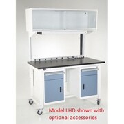 Pro-Line Bolted Lab Heavy Duty Work Bench, Laminate, 60" W, 34" to 40 ...