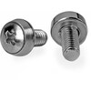 Startech.Com 100 Pack of M6 Mounting Screws - M6 x 12mm Screws ...