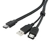 Startech.Com 3ft eSATA and USB A to Power eSATA Cable - M/M ESATAUSBMM3 ...