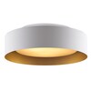 Bromi Design Lynch White and Gold Flush Mount Ceiling Light B4106G | Zoro