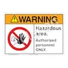 Clarion Safety Systems ANSI/ISO Compliant Warning Hazardous Area Safety ...