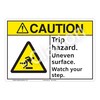 Clarion Safety Systems ANSI/ISO Compliant Caution Trip Hazard Safety ...