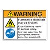 Clarion Safety Systems ANSI/ISO Compliant Warning/Flammable Chemicals ...