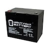 Mighty Max Battery 12 Volt 75 Ah Rechargeable Sealed Lead Acid Internal ...