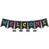 Teacher Created Resources Chalkboard Brights Pennants Welcome Bulletin ...