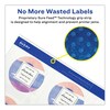 Avery Printable Self-Adhesive Permanent ID Labels, 3/4" dia, Clear ...