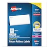 Avery Easy Peel Wht Address Labels w/Sure Feed, Laser, 0.5x1.75, Wht ...
