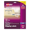 Avery Matte Clear Shipping Labels, Inkjet Printers, 8.5 x 11, Clear ...