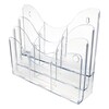 Deflecto Document Organizer, 6 Divider, 3 Tier, Clr 47631 | Zoro