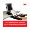 3M In-Line Adjust Desktop Copyholder, Plastic, 150 Sheet Cap, Black ...