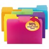 Smead Top Tab Poly Colored File Folders, 1/3-Cut Tabs, Letter, Assrted ...